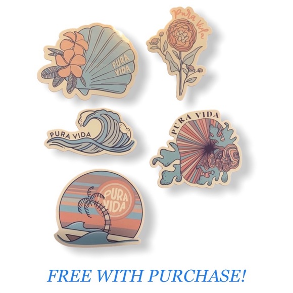 Pura Vida | Office | 42 5 Pack Pura Vida Beach Summer Stickers | Poshmark
